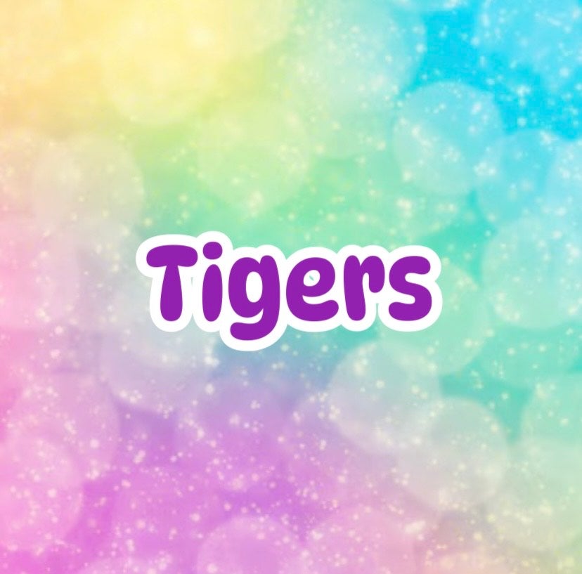 original sharpie and acrylic tiger paintings | Technicolor Elephant Studios